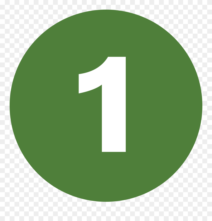 1 Green - 1 Symbol Green Clipart (#5401765) - PinClipart