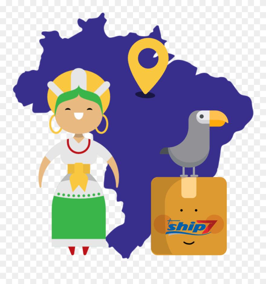 Download Figure Of Brazil - Brazil Map Shape Vector Clipart (#5402152 ...