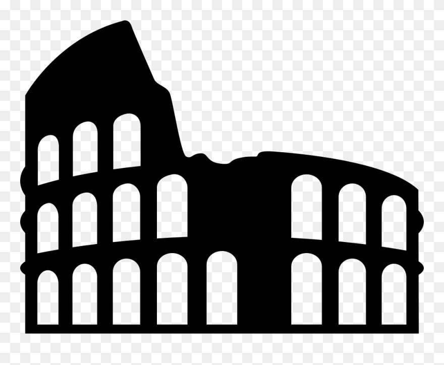 Download Buildings In Rome Svg Png Icon Free Download - Colosseum Icon ...