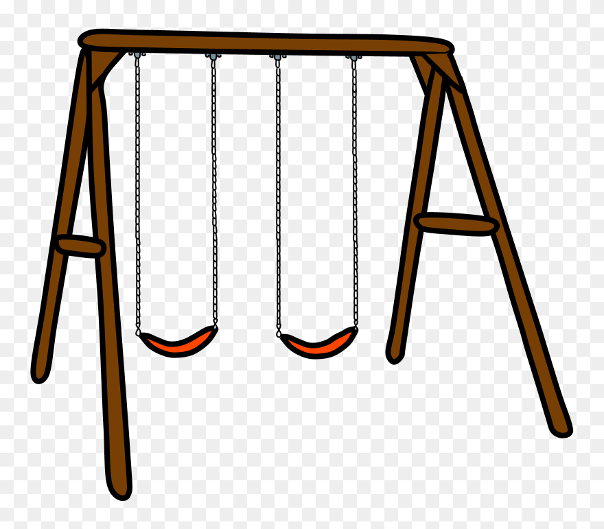 Swings, Set, Red Seats - Swing Clipart (#5403640) - PinClipart
