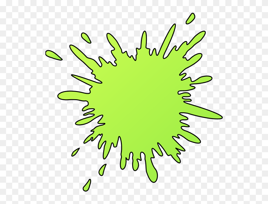 Picture Of A Yellow-green Splash - Splash Clip Art - Png Download ...