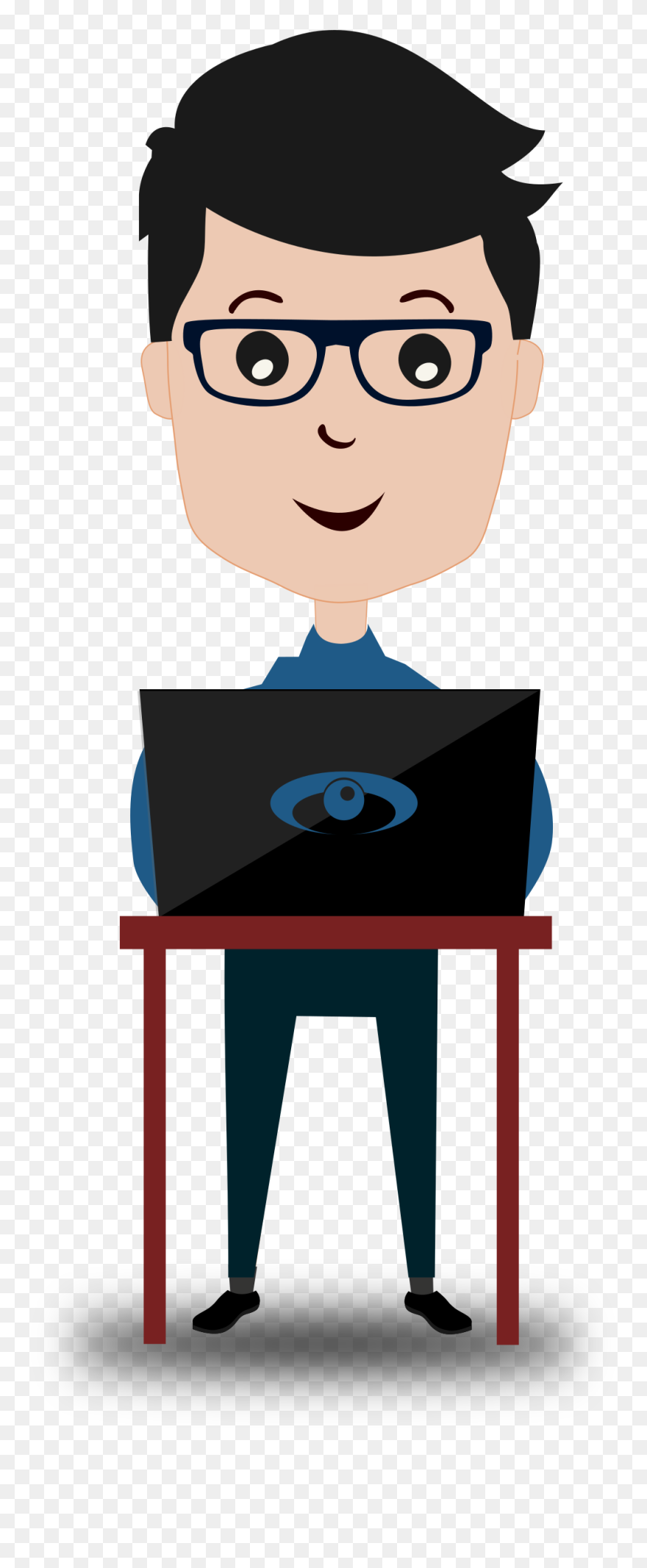 Clipart - Computer Geek Png Transparent Png (#5406303) - PinClipart