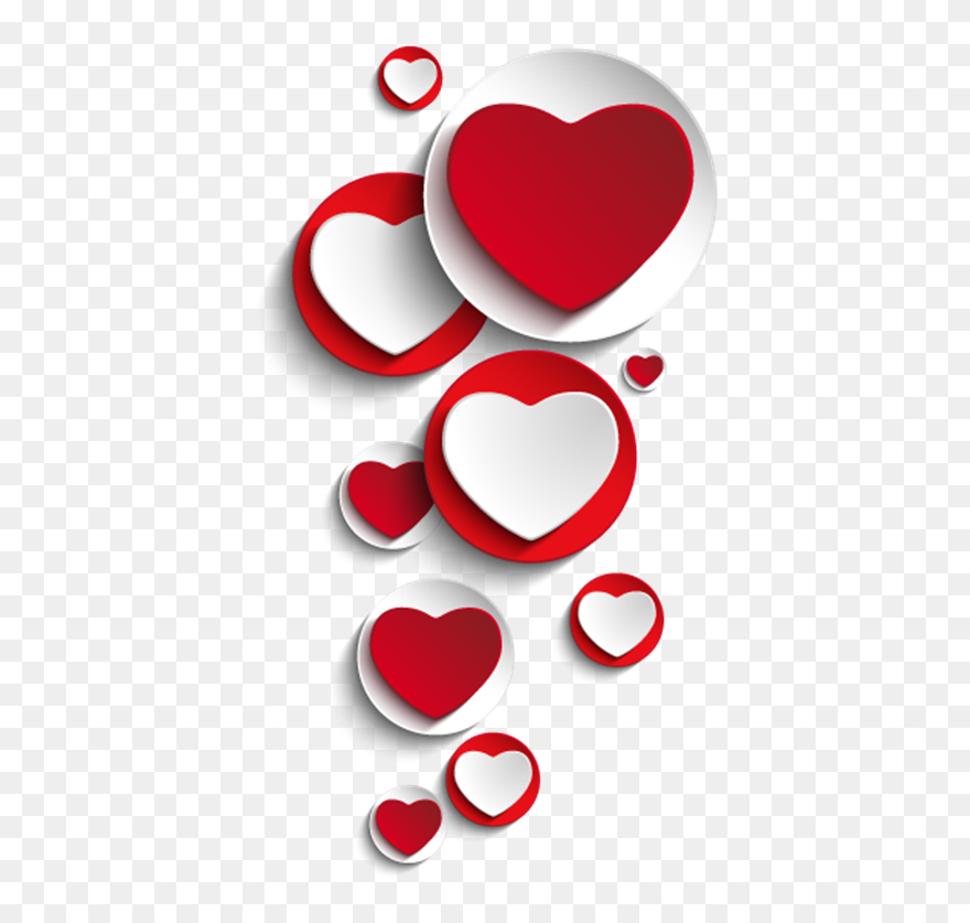 People Locked Arms Clipart In Heart Shape Vector Library - Valentines ...