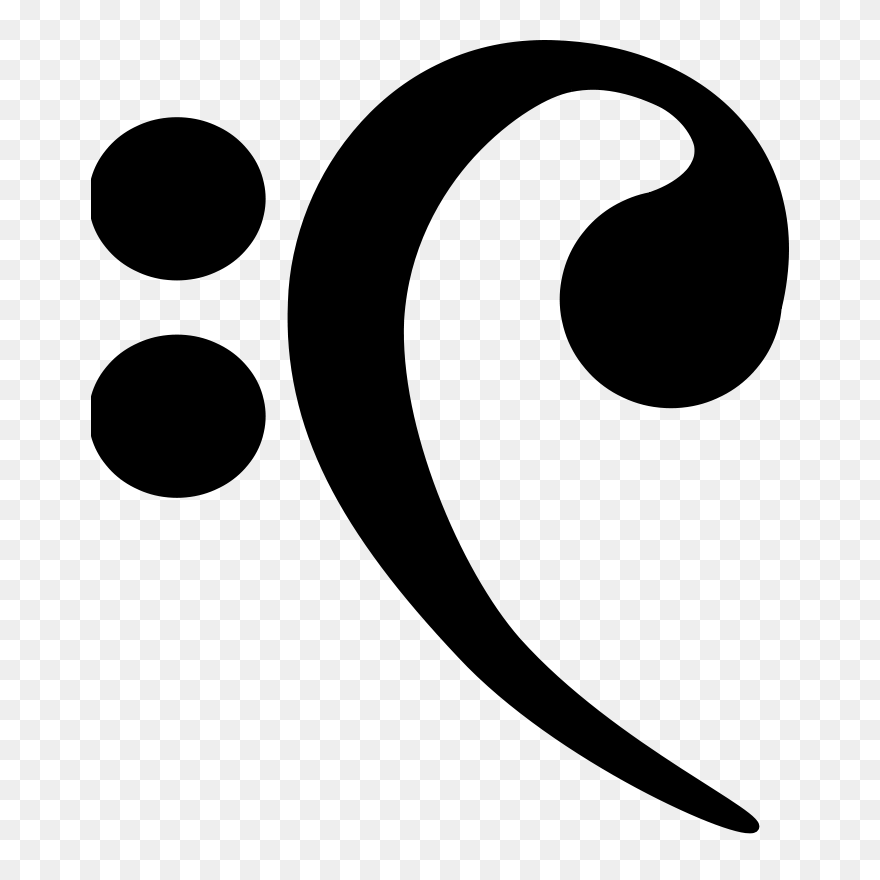 Download Bass Clef Staff Clipart - Circle - Png Download (#5412274 ...