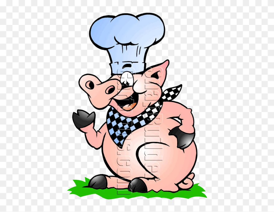 Grilling Clipart Bad Cook, Grilling Bad Cook Transparent - Pig Roast ...