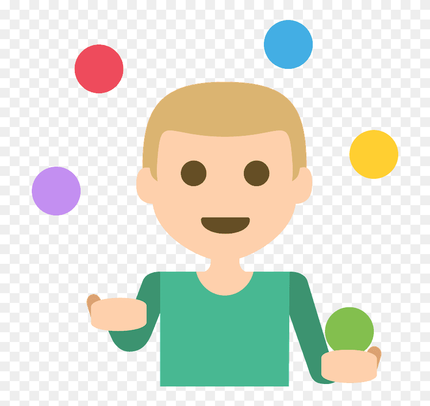 Person Juggling Emoji Clipart - Clip Art - Png Download (#5416499 ...