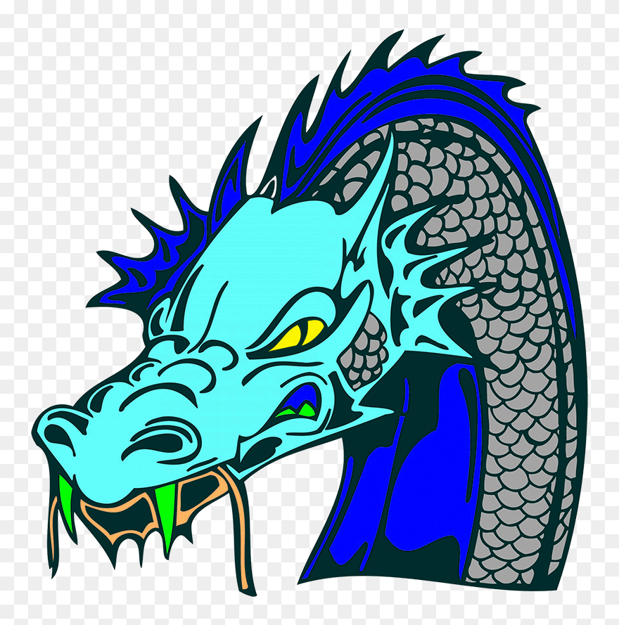 Ice Dragon Head - Dragon Face Clip Art - Png Download (#5417628 ...