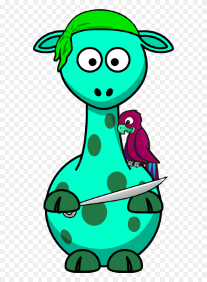 Blue Cartoon Giraffe Clipart (#5418996) - PinClipart