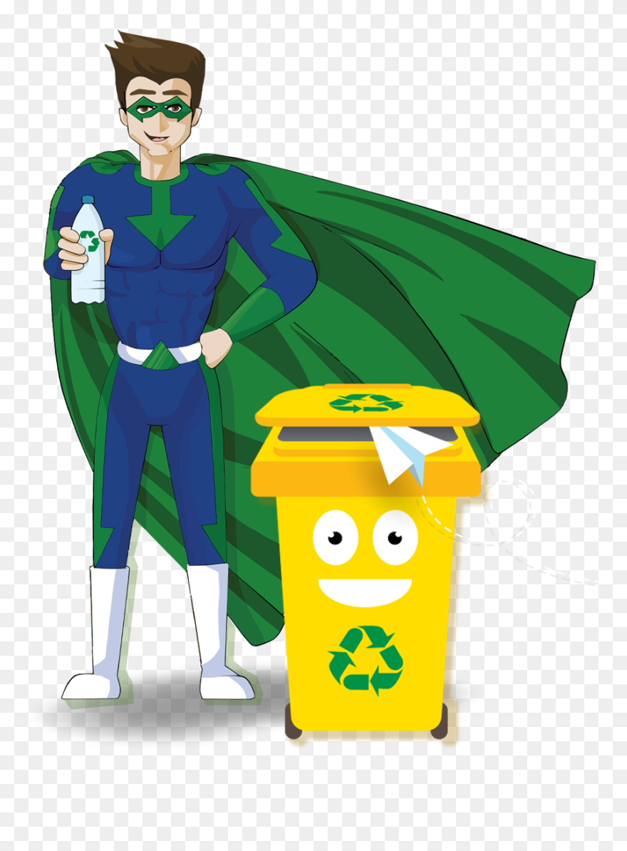 Recycleman - Cartoon Clipart (#5425624) - PinClipart