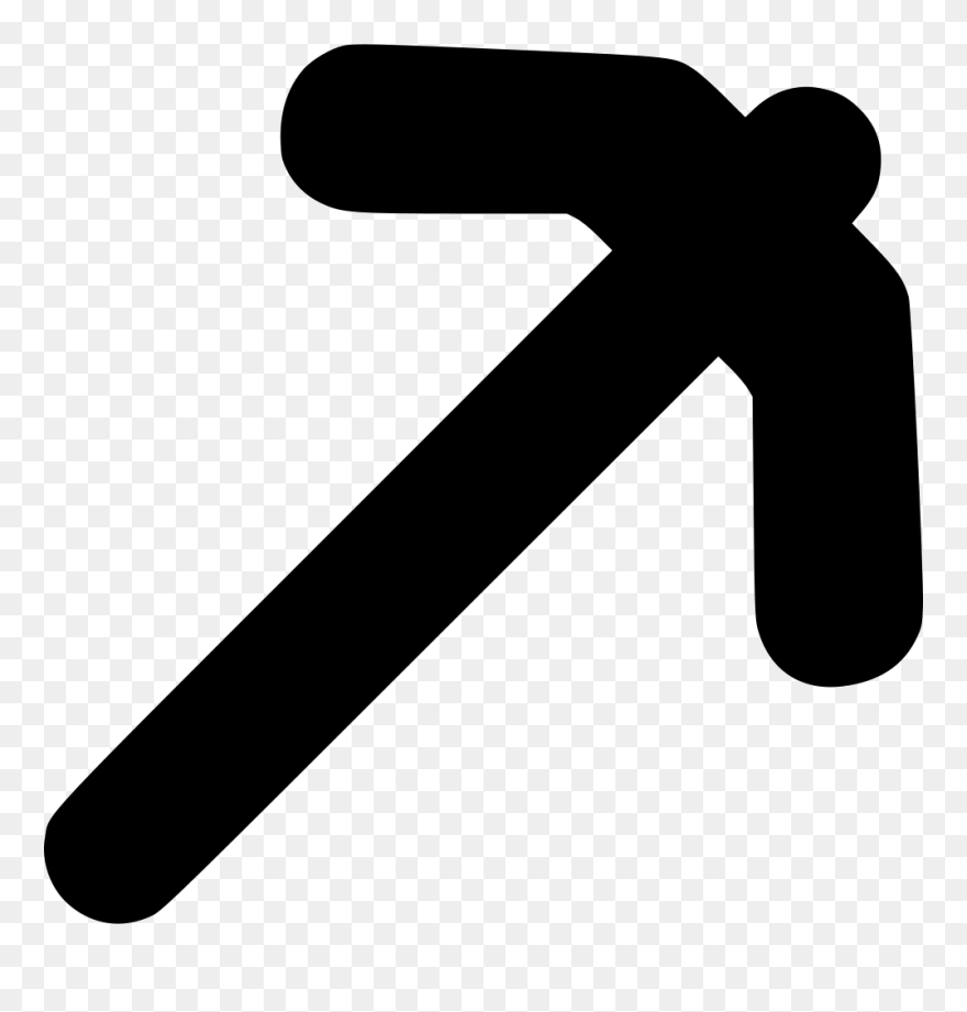 Pickaxe Vector Svg - Minecraft Pickaxe Icon Png Clipart (#5429156 ...