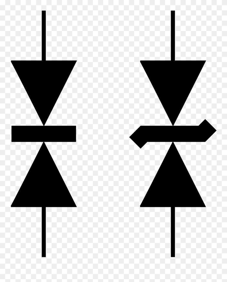 Download Electrical Symbol For Diode - Bidirectional Diode Clipart ...