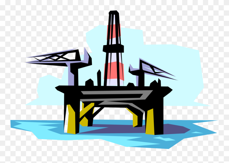 Gas Vector Oil Rig - Oil Rig Clipart - Png Download (#5431947) - PinClipart