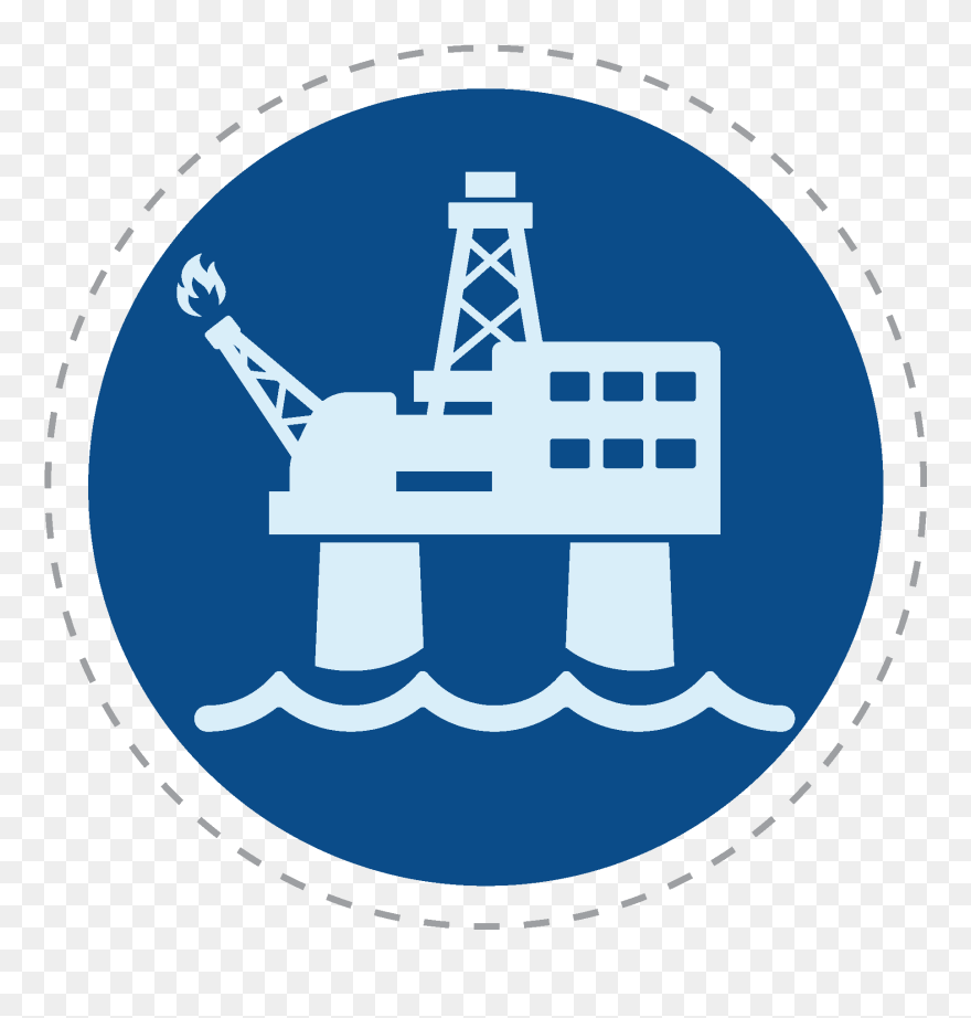 Oil Clipart Oil Derrick - Offshore Oil Rig Logo - Png Download ...