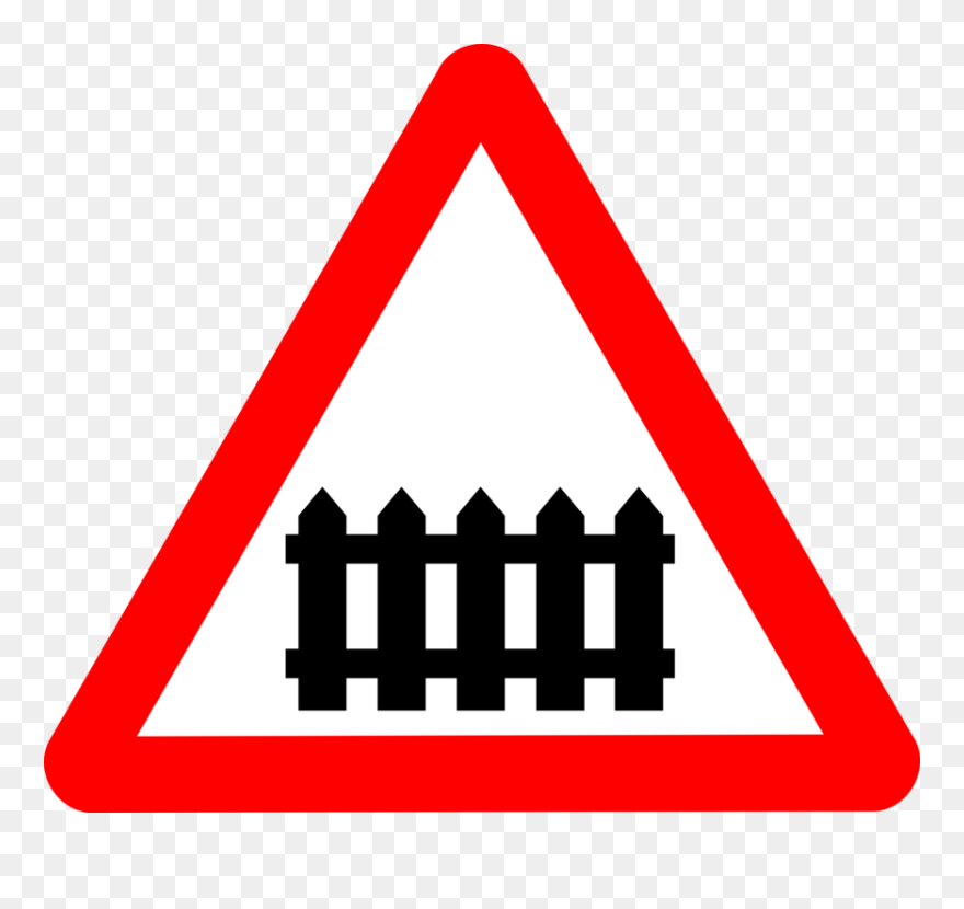 Triangle,area,logo - Traffic Signs Of Railway Crossing Clipart ...