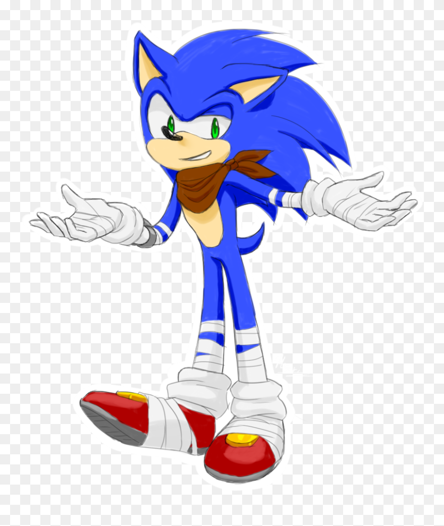 Sonic Boom Sonic Clipart Clipart Black And White Download - Sonic The ...