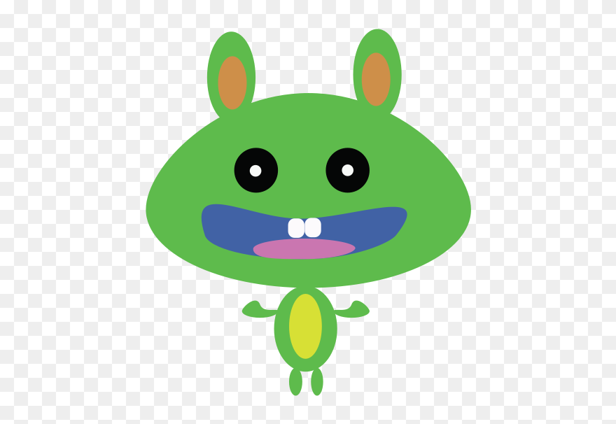 Download Green Bunny - Clip Art - Png Download (#5438811) - PinClipart