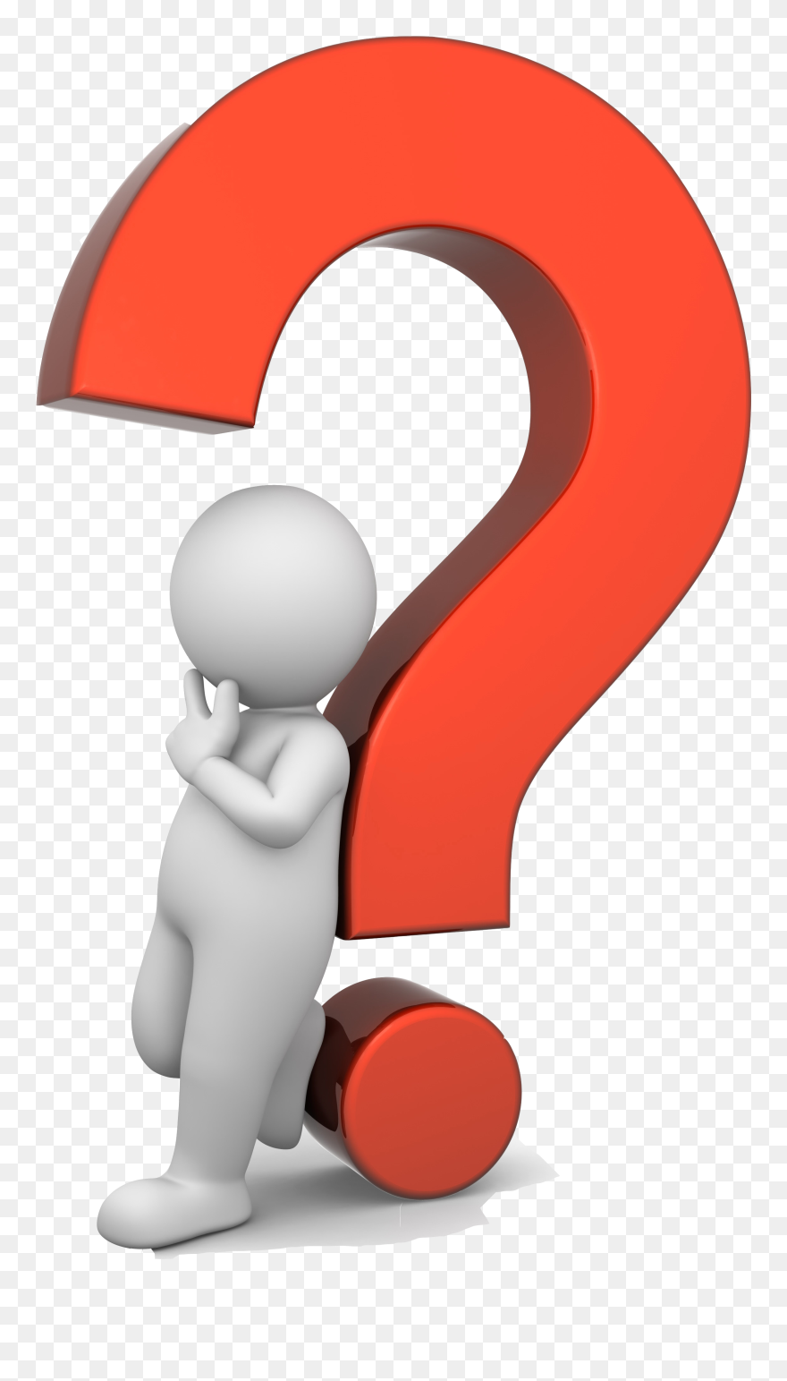 Question Mark Clip Art - Character With Question Mark - Png Download ...
