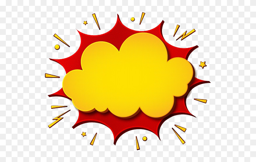 Blank Comic Boom Png Free Image - Red Yellow Cartton Background Clipart ...