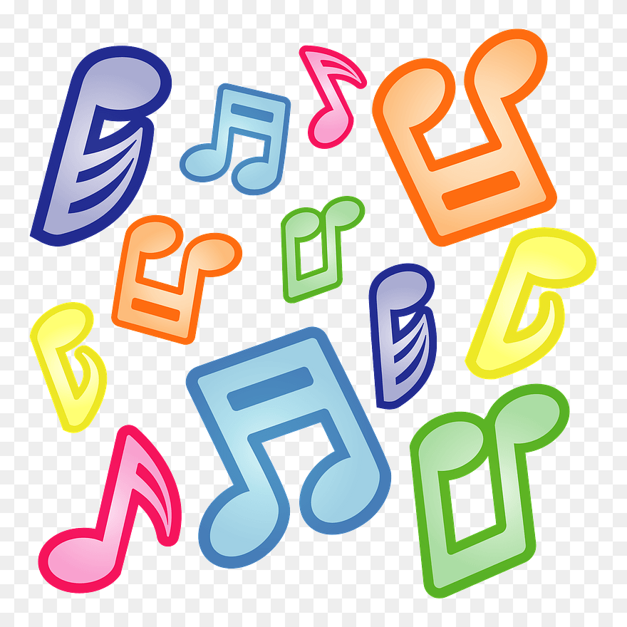 Musical Notes Sound Clipart - Clip Art - Png Download (#5444680 ...