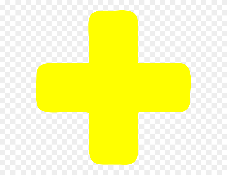 Download Plus Yellow Keren Clip Art At Clker - Yellow Plus Sign ...