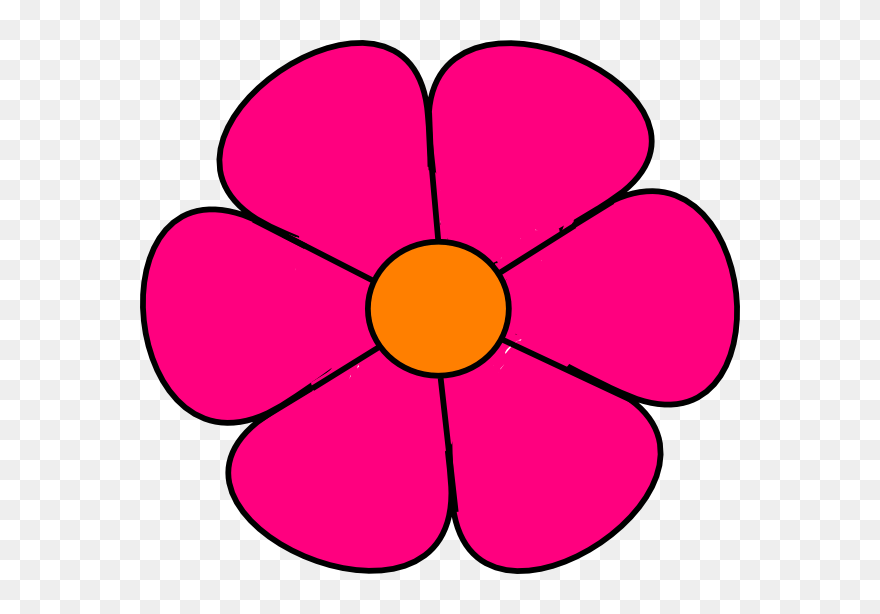 Pink Flower Shape Clipart 3 By Patricia - Pink Flower Clip Art - Png ...