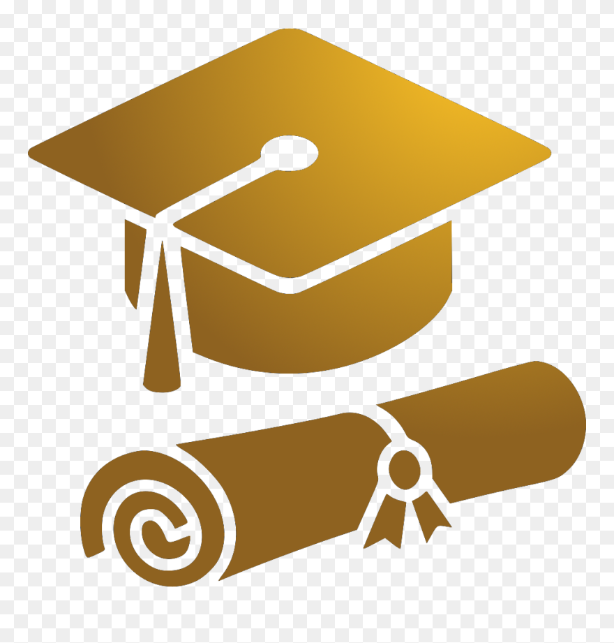 Download Graduation Icon Transparent Background Clipart (#5450909 ...
