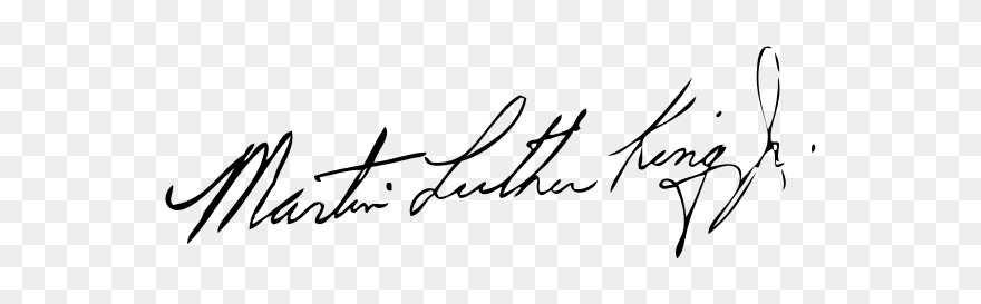 Download Martin Luther King Jr Signature - Signature Transparent ...