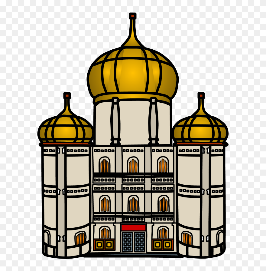 Palace, Gold, Orange, Brown - Palaces In Black And White Clipart ...