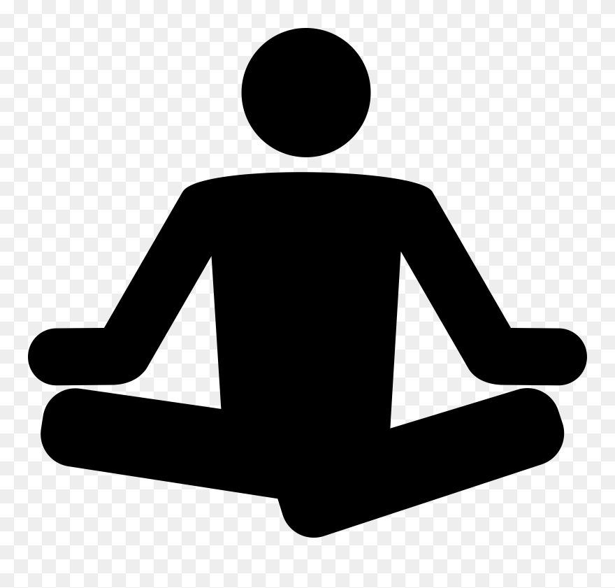 Download Transparent Human Figure Png - Yoga Icon Vector Png Clipart ...