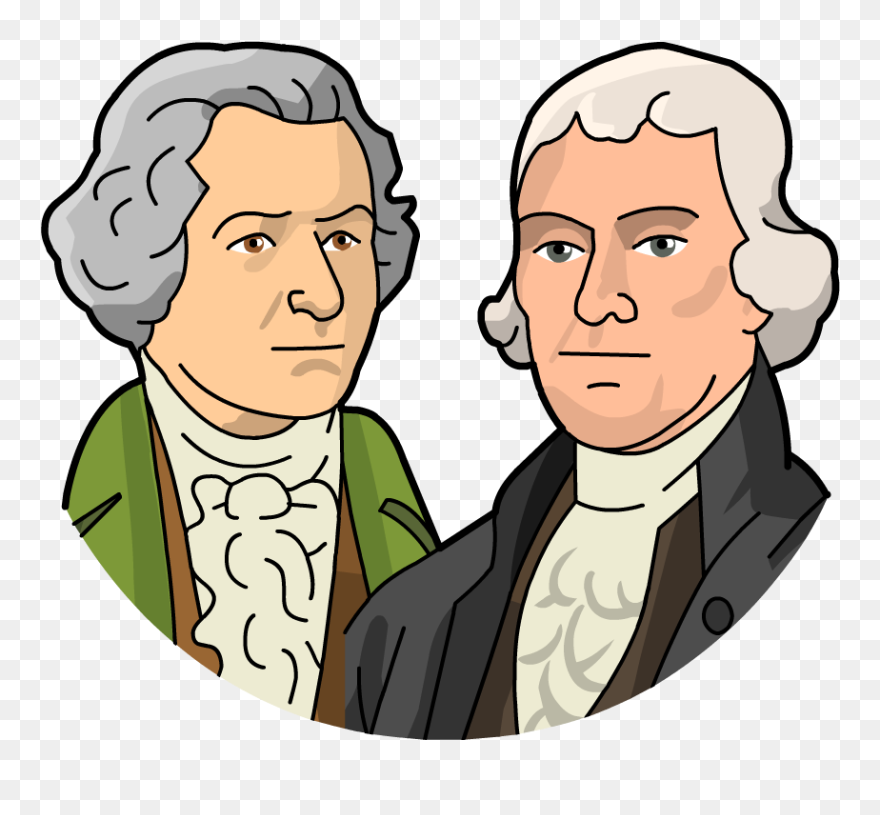 Jefferson Clipart James Madison - Hamilton Vs Jefferson Cartoon - Png ...