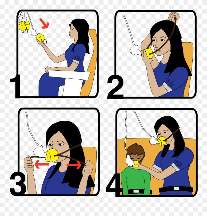 Oxygen Mask - Airplane Oxygen Mask Clipart - Png Download (#5466639 ...