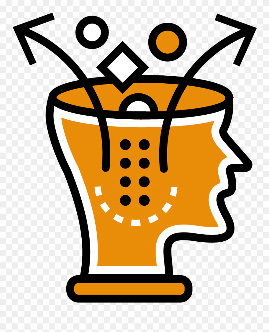 Head With Cubes And Spheres Representing The Thinking - Icon Natural ...