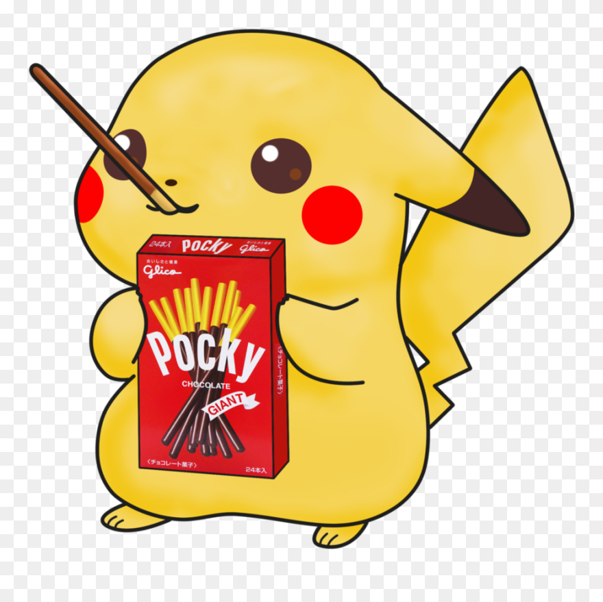 Werewolf"s Canon Battle - Pikachu With Pocky Clipart (#5476643 ...