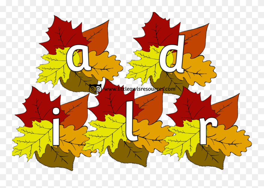 Download Autumn Leaves Alphabet Clipart (#5477121) - PinClipart