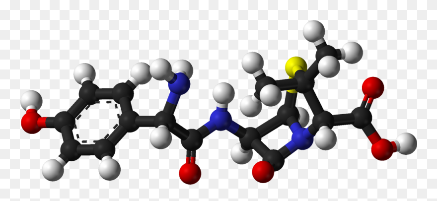 Amoxicillin 3d Molecular Structure Clipart (#5480617) - PinClipart