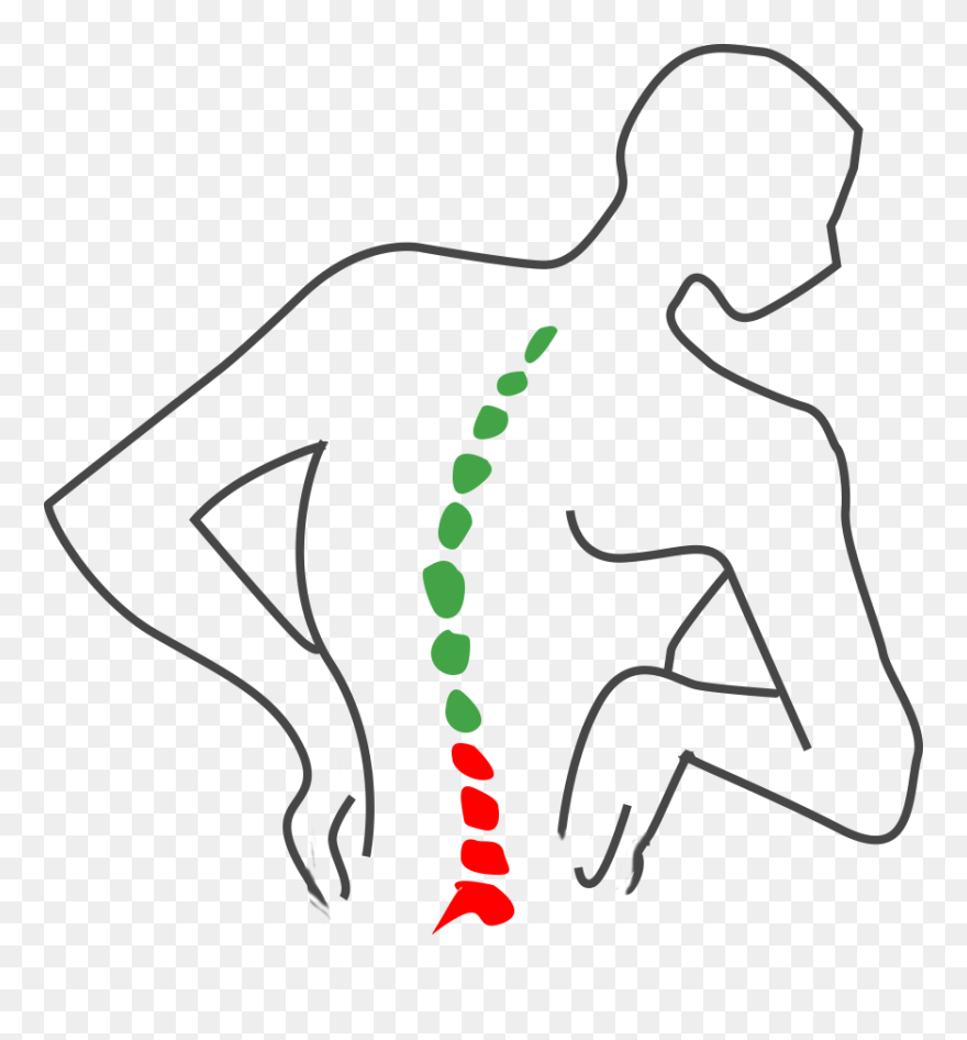 Download Low Back Pain Line Art Clipart (#5480683) - PinClipart