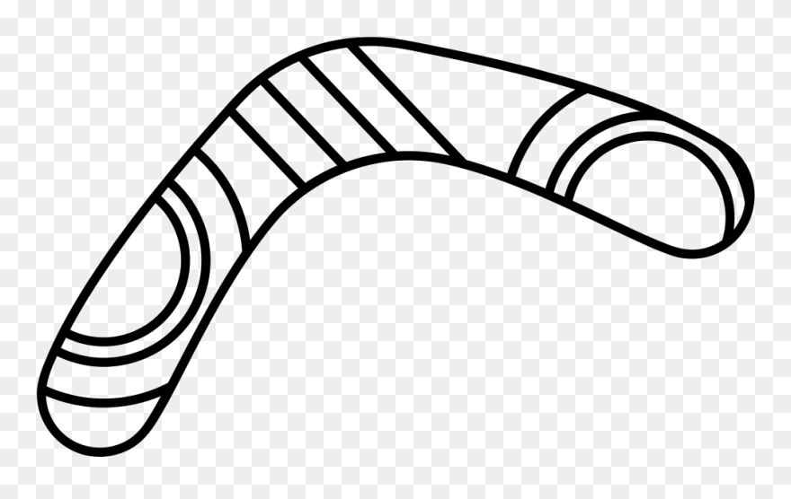 Boomerang Drawing Vector - Drawing Of A Boomerang Clipart (#5481009 ...