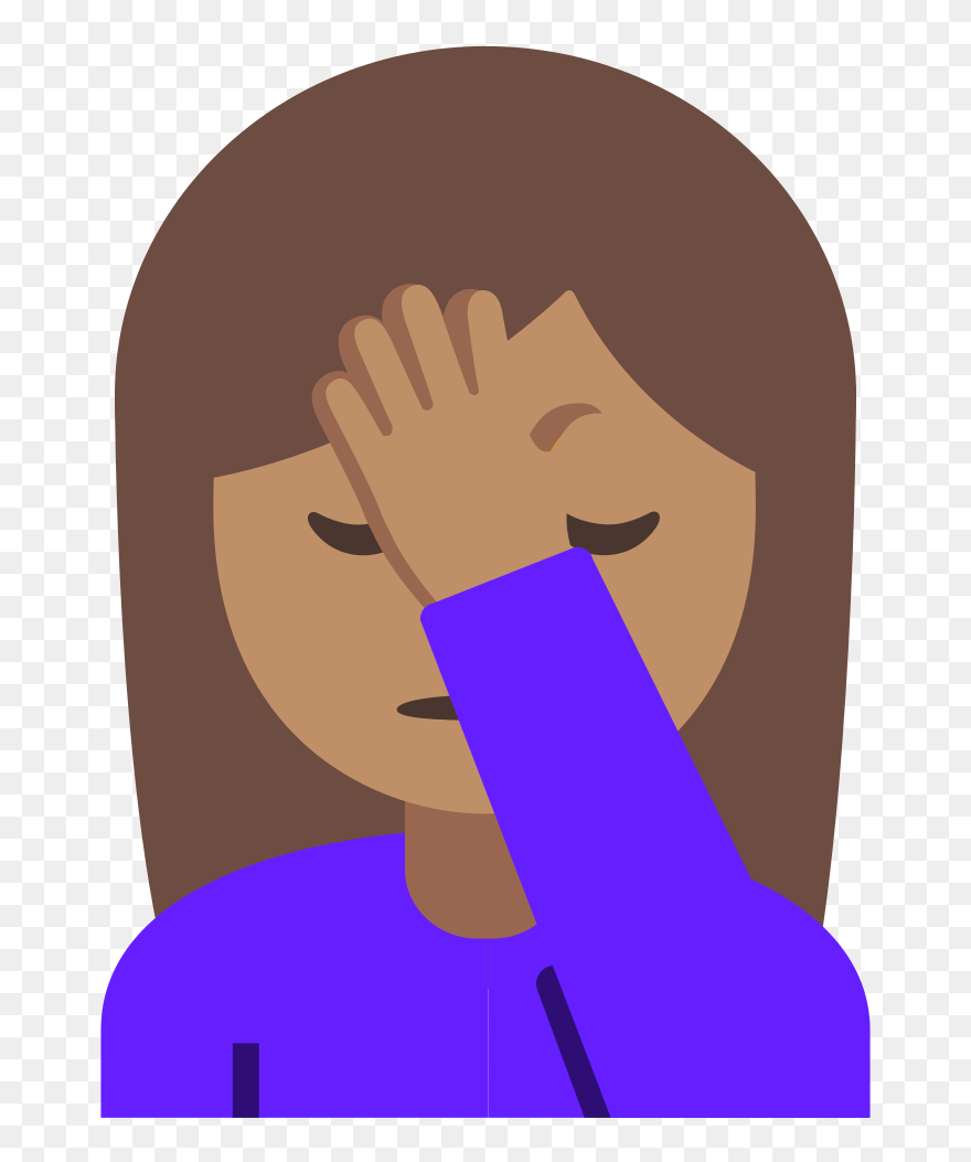 Transparent Facepalm Emoji Png - Hand To Head Emoji Clipart (#5482754 ...