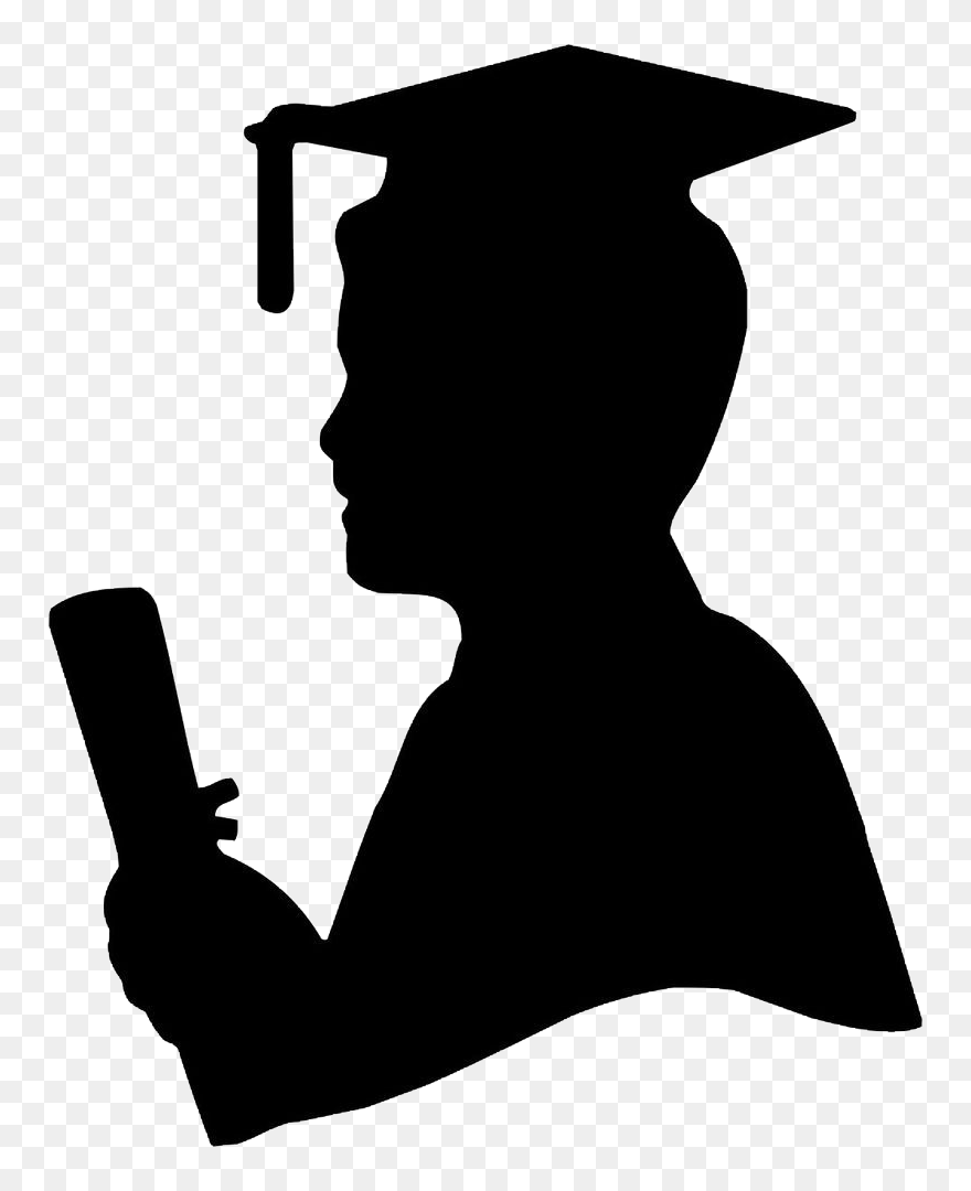 Graduation Boy Png - Male Silhouette Graduation Clipart (#5487233 ...