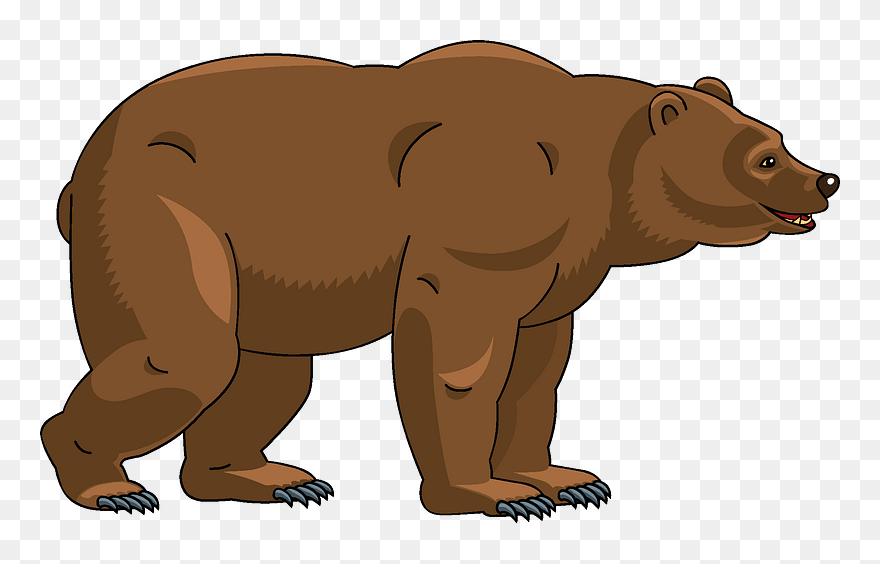 Bear Clipart - Grizzly Bear - Png Download (#5487837) - PinClipart
