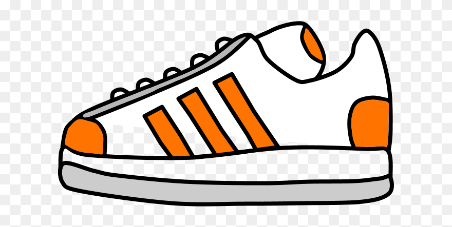 Sneakers, Tennis Shoes, Orange Stripes - Tennis Shoes Shoes Clipart ...