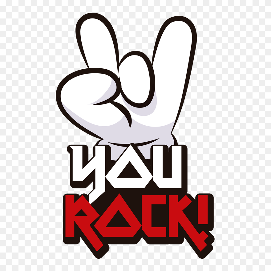 Download You Rock Iphone Decorative Sticker - Clipart You Rock - Png ...