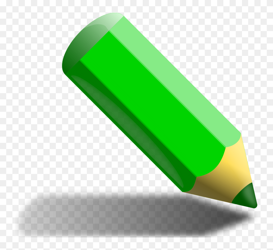 Green Pencil - Clipart Green Pencil - Png Download (#5493251) - PinClipart