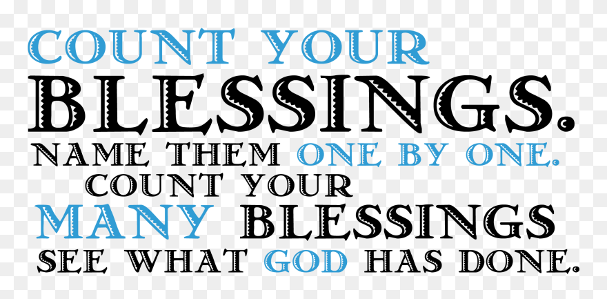 Download Fall Blessing Clipart - Count Your Blessing Kjv Bible Verses ...