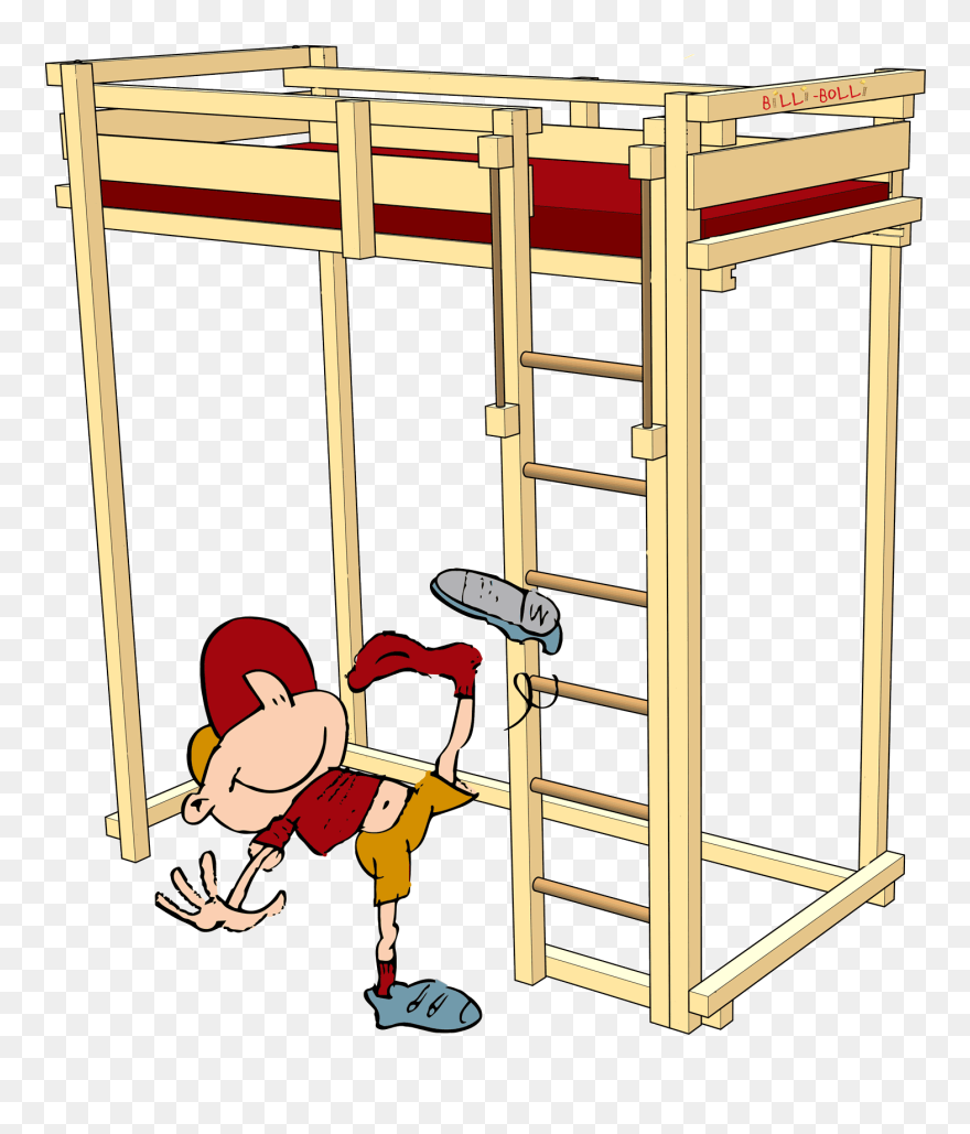 Students’ Loft Bed - Loft Bed Cartoon Clipart (#5493914) - PinClipart