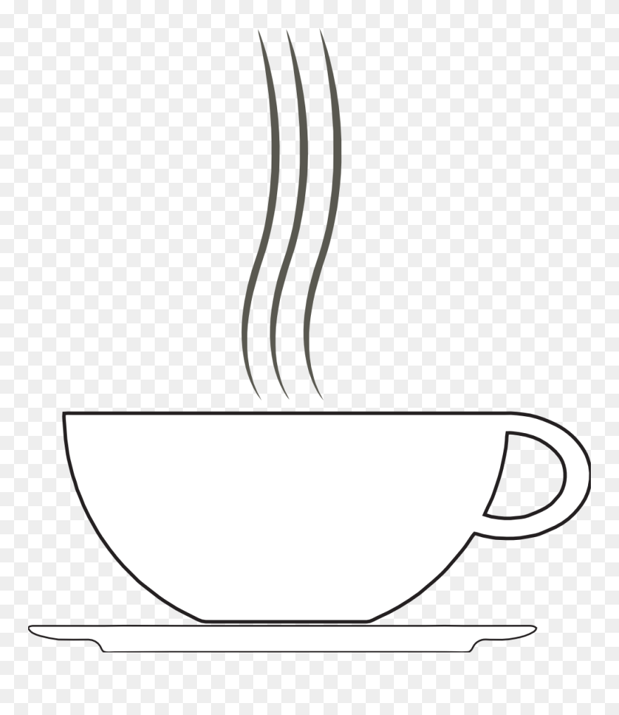 Download Clip Art Tikigiki Misc Coffee Cup Squiggly Svg Clipart - White ...