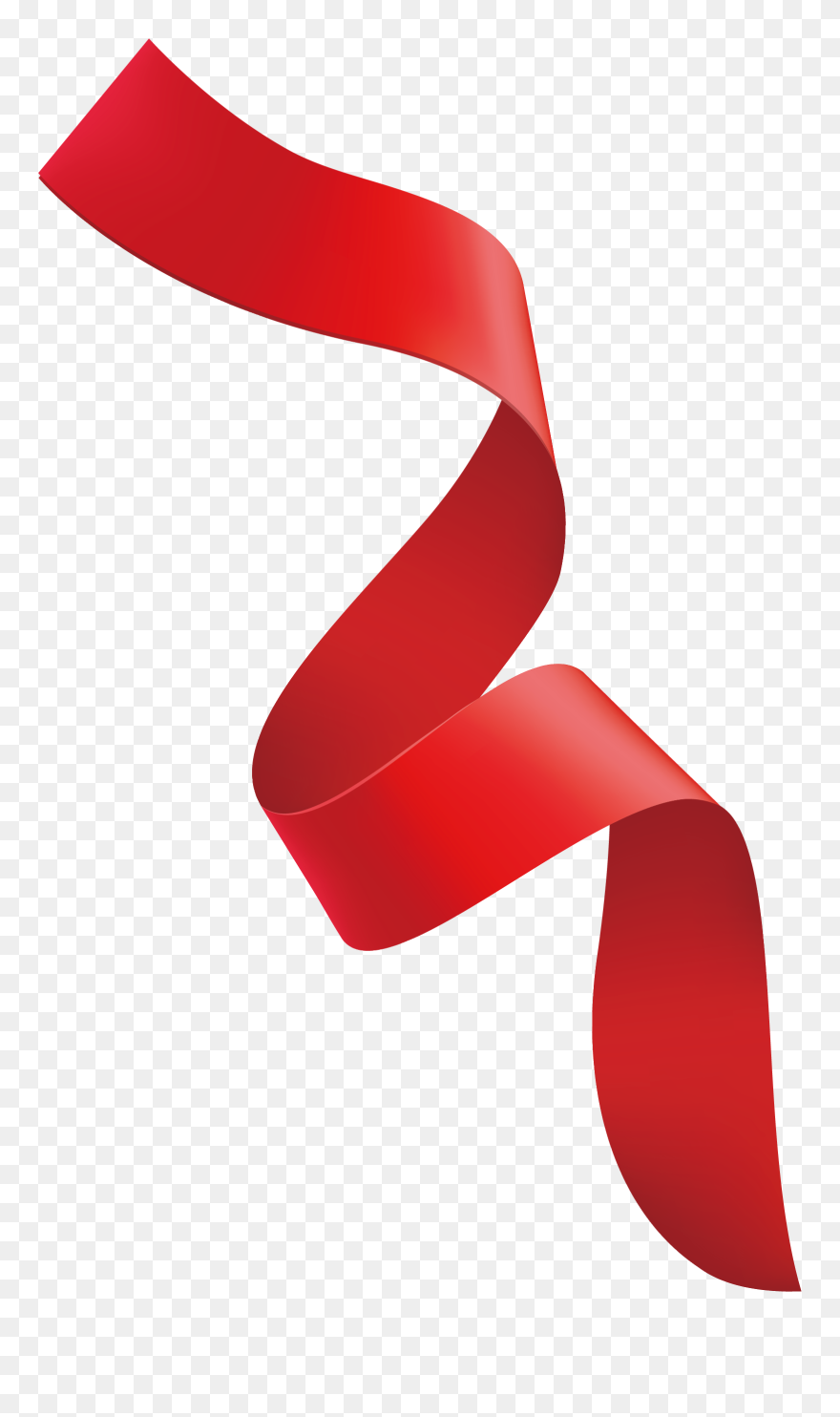 Red Ribbon Red Ribbon - Realistic Red Ribbon Png Clipart (#5499987 ...