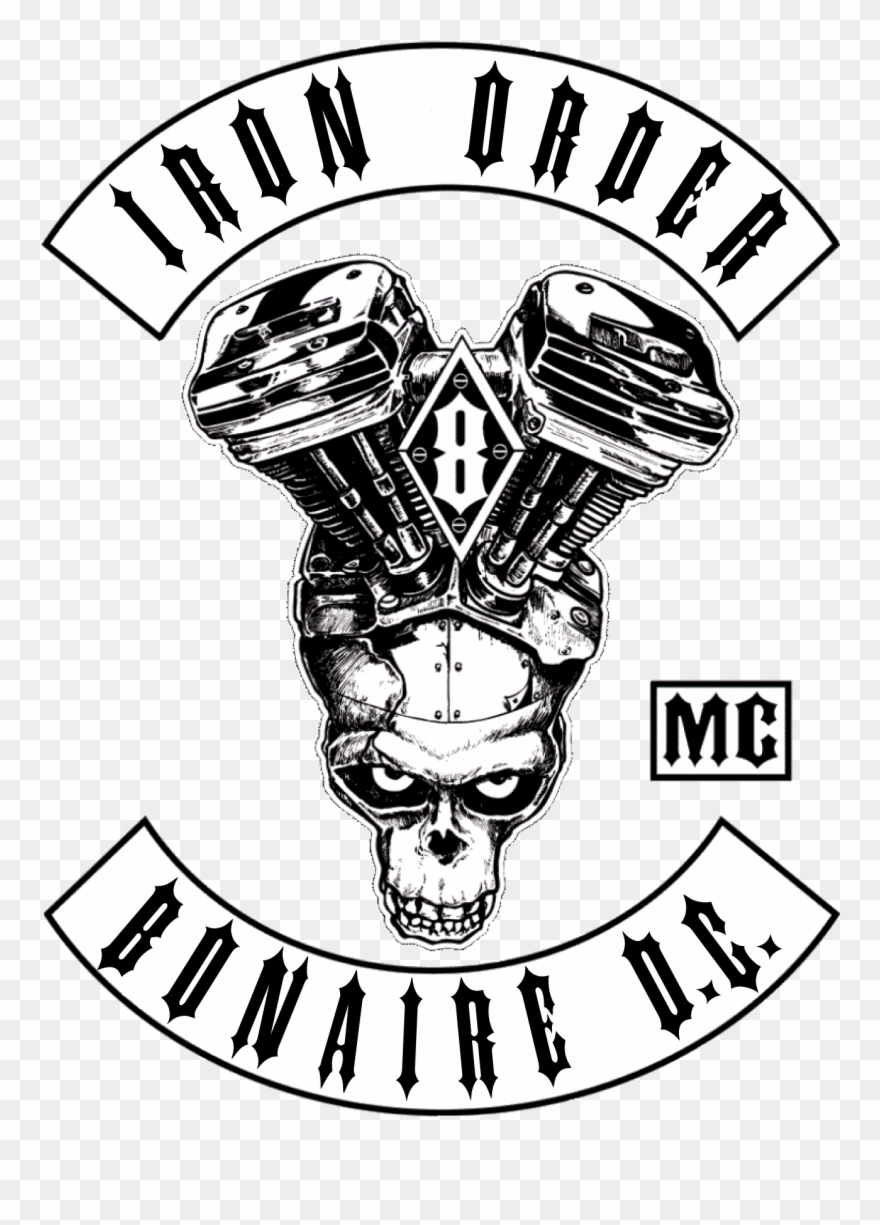 Png Free Biker Drawing Motorcycle Club - Iron Order Mc Clipart (#551299 ...