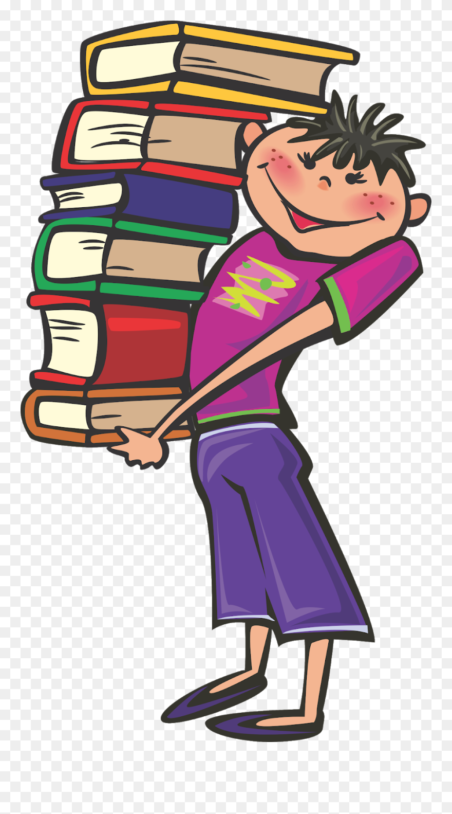 Download School Students Vector, Student Vector, Books Vector ...