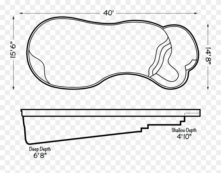 Collection Of Free Swimming Drawing Pool Download On - Pool Design Blue ...